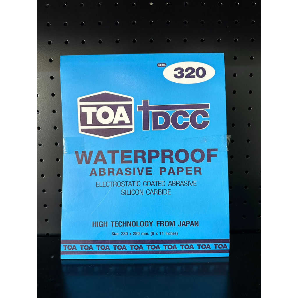 กระดาษทราย TOA กระดาษทรายน้ำ TDCC เป็นแผ่น | Shopee Thailand