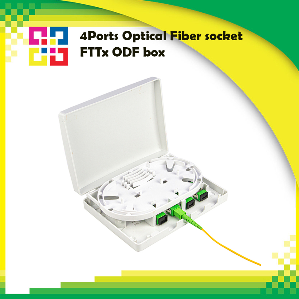 4Ports Optical Fiber socket FTTx ODF box (กล่องเปล่า) | Shopee Thailand