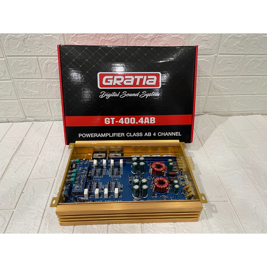 เพาเวอร์แอมป์GRATIA GT-400.4AB CLASS AB 4 CHANNEL | Shopee Thailand