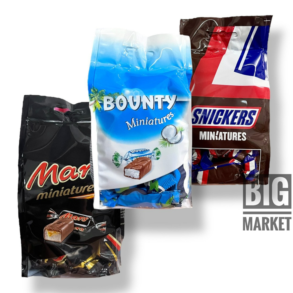 Mars , Bounty , Snickers ช็อกโกเเลตบาร์ 220กรัม | Shopee Thailand
