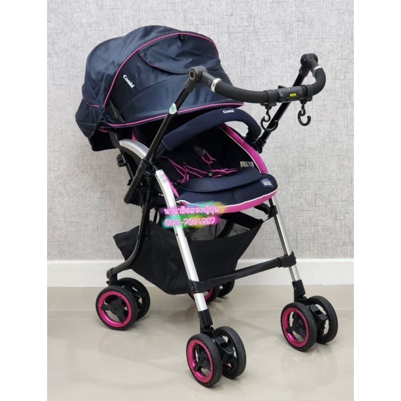 รถเข็นCombi รุ่นMiracle Turn Elegant II Nemurie auto4cas มีระบบโช๊คกันสะเทือน | Shopee Thailand