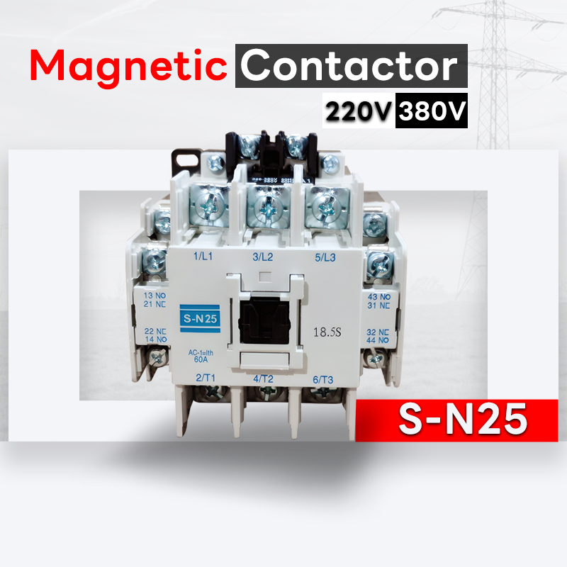 แมกเนติก SN-25 Magnetic Contactor 220V 380V Electrical Shop. | Shopee ...