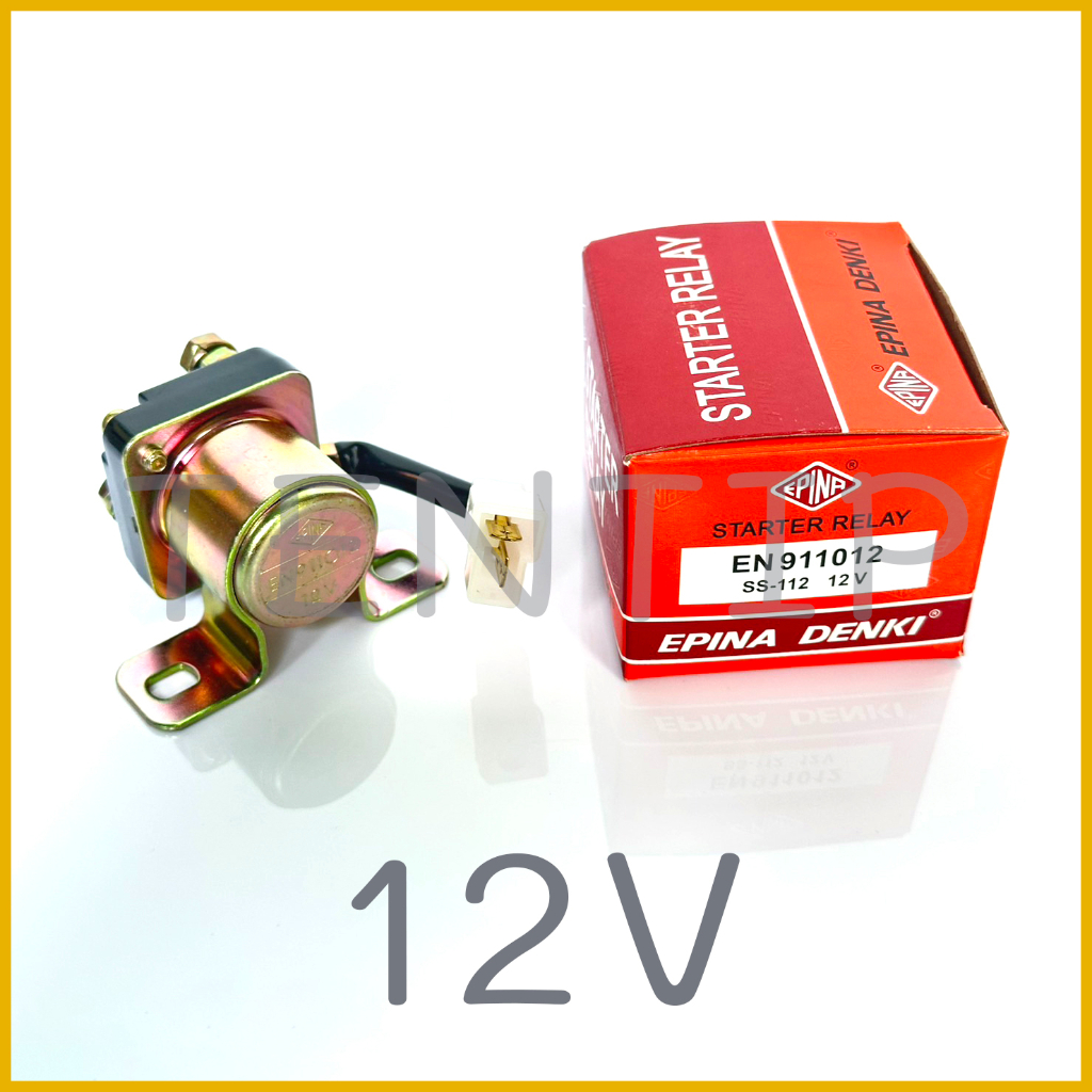 รีเลย์ช่วยสตาร์ท รีเลย์สตาร์ท รีเลย์ โอโตช่วยสตาร์ท ตัวกลม กลมเล็ก 12V No.SS-112, SS112 , EN ...