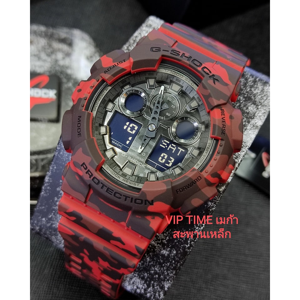 นาฬิกาข้อมือผู้ชาย Casio G-SHOCK GA-100 รุ่น GA-100CM-4A (GA-100CM-4 ...