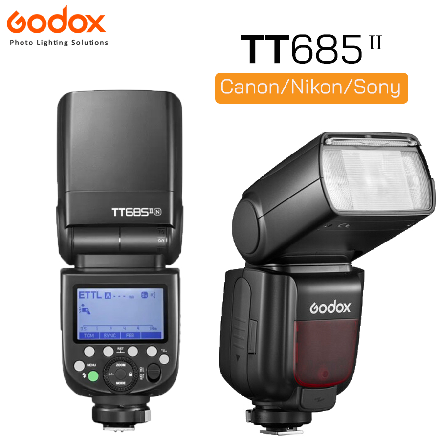 Godox TT685 II TTL Flash Speedlite 2.4GHz HSS | Shopee Thailand