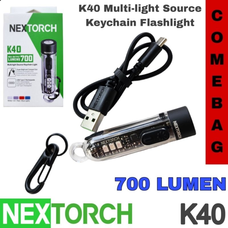 ไฟฉายNEXTORCH K40 💥ความแรง 700 Lumens 💥ไฟมัลติฟังก์ชั่นขนาดกะทัดรัดพิเศษ เล็กพอสำหรับการพกพาพวง ...