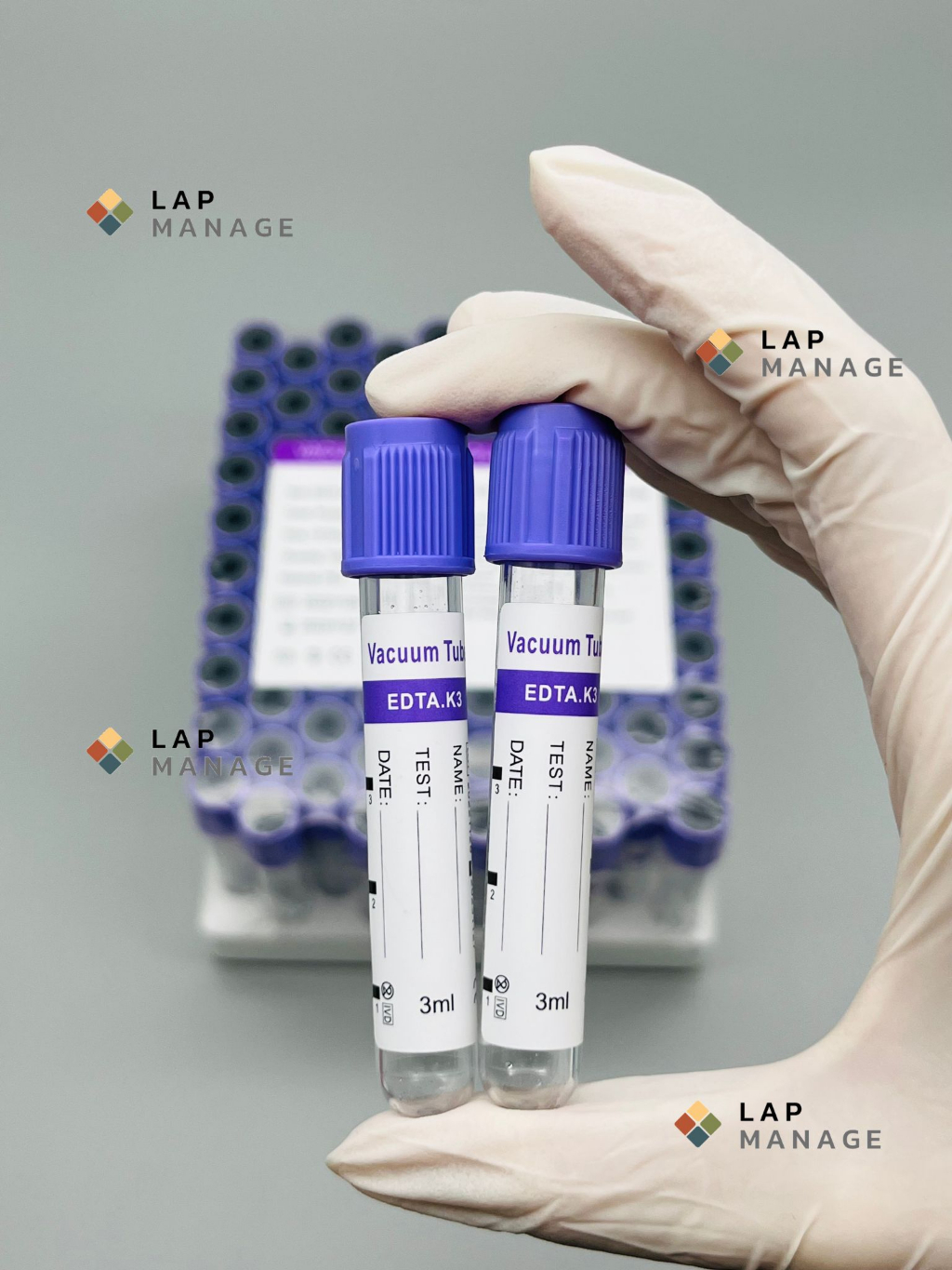 EDTA K2/K3 Vacccum blood tube sterile pack,100pc/pack | Shopee Thailand