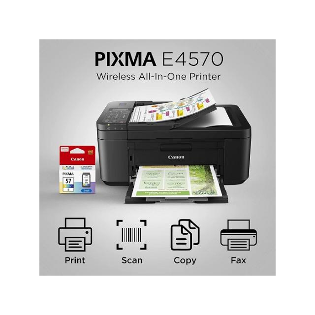 Canon PIXMA E4570 Printer Multifunction+ Fax + หมึกแท้พร้อมใช้งาน 1 ชุด ...