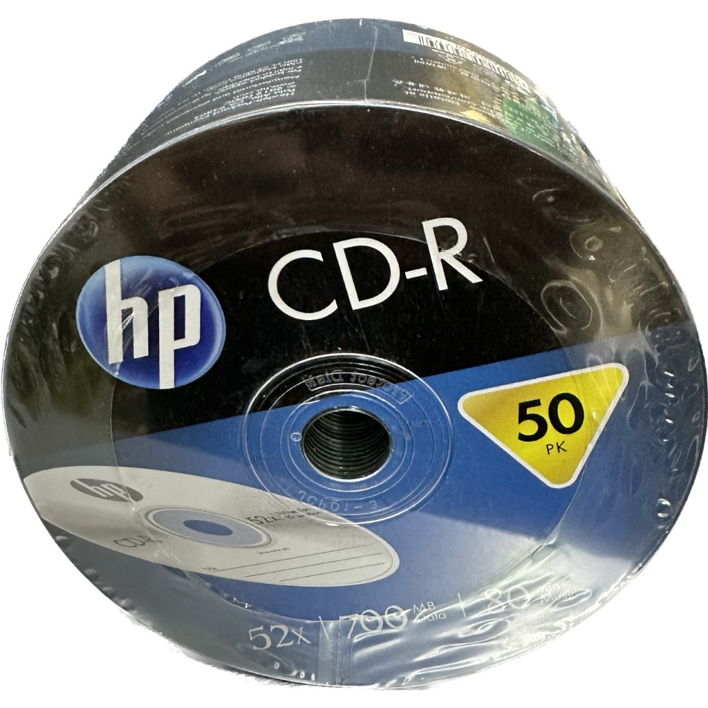 แผ่น CD-R /DVD-R ยี่ห้อ HPความจุ 700MB/4.7GB Pack 50 แผ่น. | Shopee ...