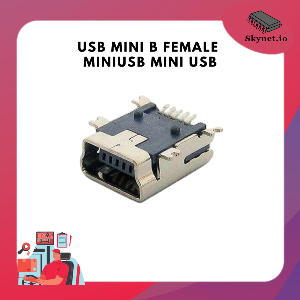 USB Mini B Female MiniUSB Mini USB | Shopee Thailand