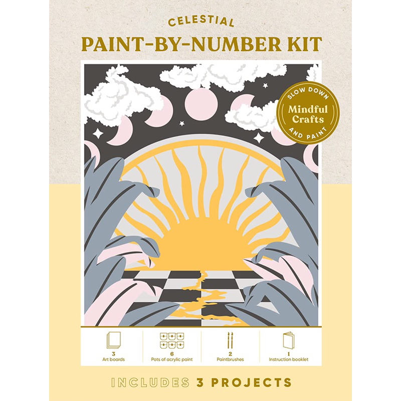 Mindful Crafts Celestial Paint by Number Kit: Mindful Crafts: Celestial Paint-by-Number Kit ...