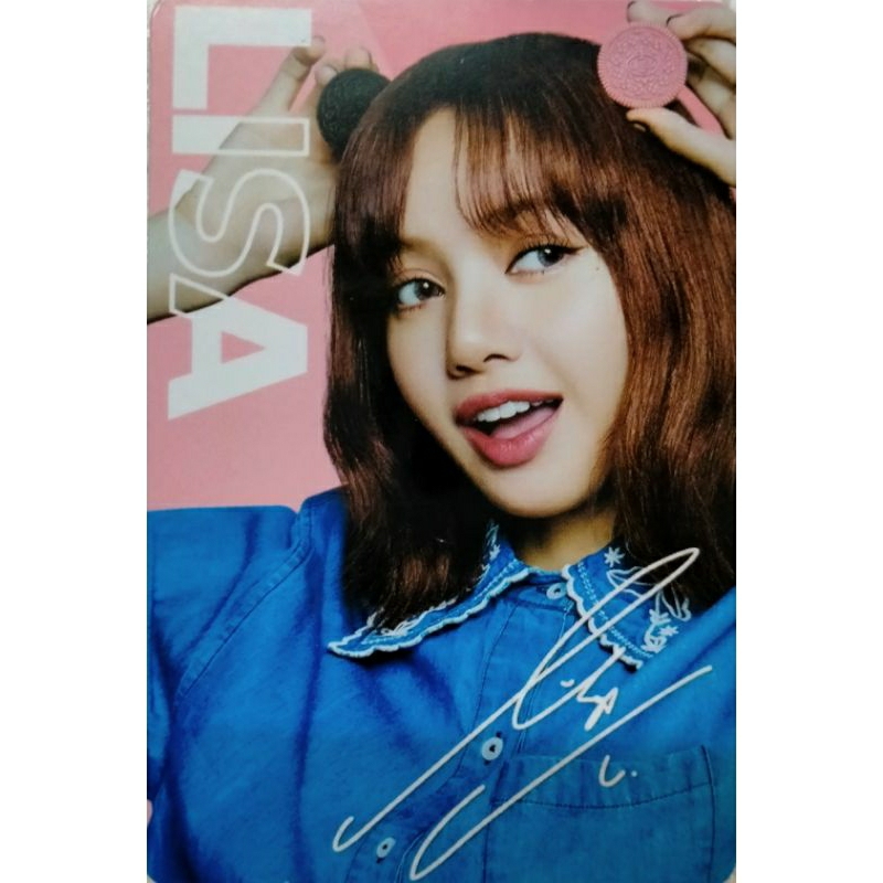 โฟโต้การ์ด BLACKPINK X Oreo แท้ พร้อมส่ง Lisa Jennie Jisoo Rose | Shopee Thailand