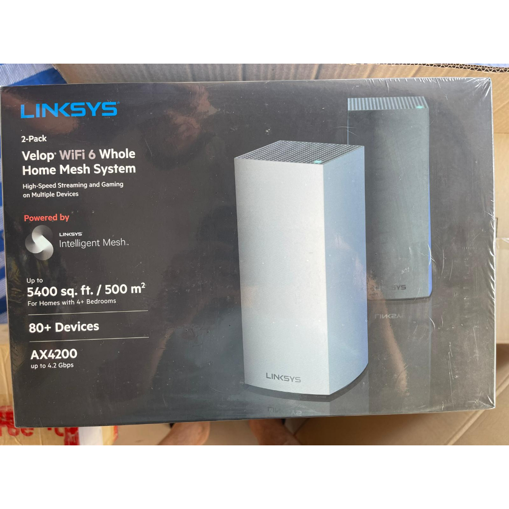 Linksys รุ่น Velop Intelligent Mesh WiFi System, Tri-Band ความเร็ว AC6600 AC2600 AX4200 | Shopee ...