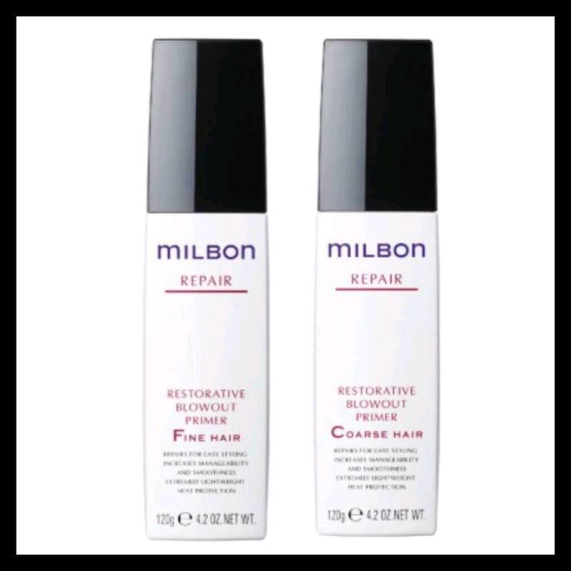 Milbon Repair Restorative Blowout Primer 120g สำหรับผมแห้งเสีย | Shopee Thailand