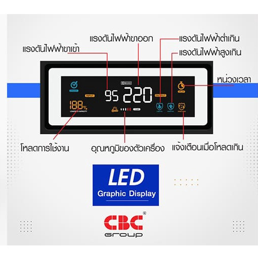 ฟรีค่าส่ง CBC TSV5KVA หม้อเพื่มไฟ 100-260V TSV-5KVA TSV 5KVA (สินค้าใหม่ ศูนย์ไทย/ออกใบกำกับภาษี ...