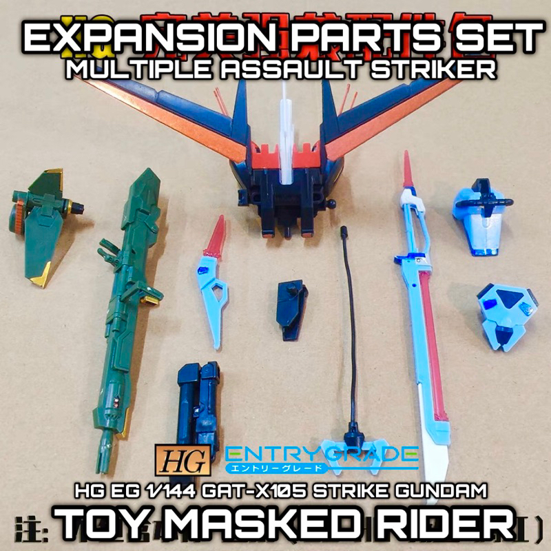 พร้อมส่ง พาร์ทเสริม HG EG 1/144 MULTIPLE ASSAULT STRIKER ทำเป็น PERFECT STRIKE GUNDAM | Shopee ...