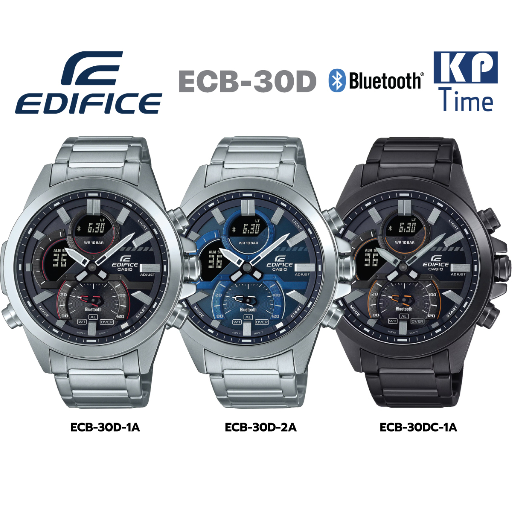 Casio Edifice นาฬิกาข้อมือผู้ชาย สายสแตนเลส รุ่น ECB-30D ของแท้ประกันศูนย์ CMG | Shopee Thailand