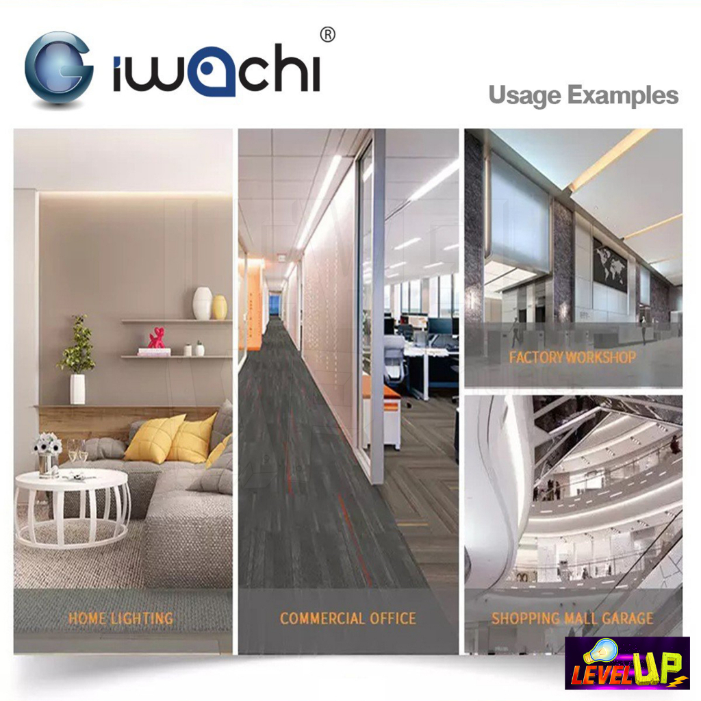 IWACHI หลอดไฟนีออน หลอดประหยัดไฟ LED TUBE T8 40W ขั้วสีทอง หลอด LED ยาว ...