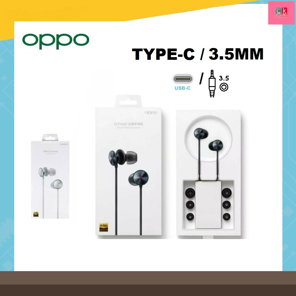หูฟังOPPO O-Fresh ของแท้ หูฟังStereo เบสดัง คุยสายได้ เสียงดี OPPO A5 ...