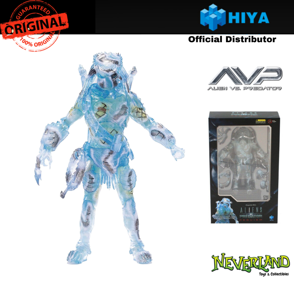 Hiya Toys AVPR Active Camouflage Wolf Predator Action Figure Exquisite ...