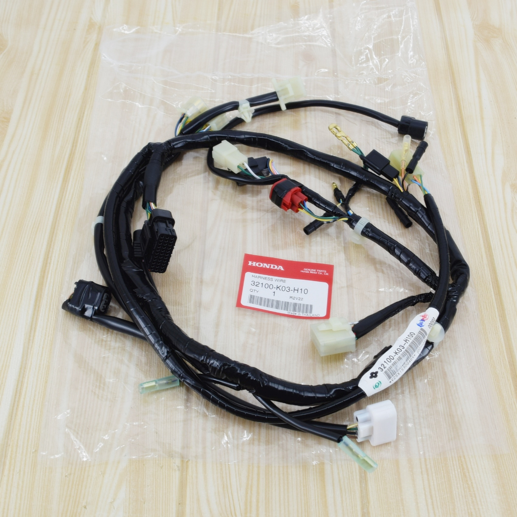 ชุดสายไฟเมน เวฟ110i ปี18 (สตาร์ทมือ) แท้ศูนย์ฮอนด้า ราคา/1ชุด 32100-K03 ...