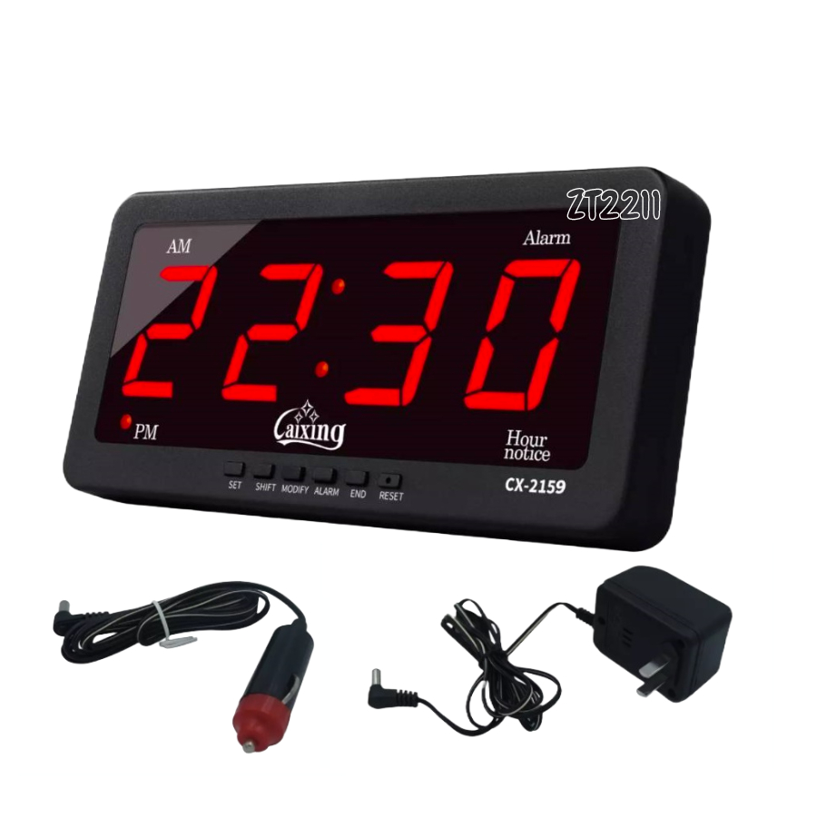 นาฬิกาดิจิตอลLED Caixingของแท้ รุ่นCX-2159 สีแดง สีเขียว นาฬิกาตั้งโต๊ะ ...