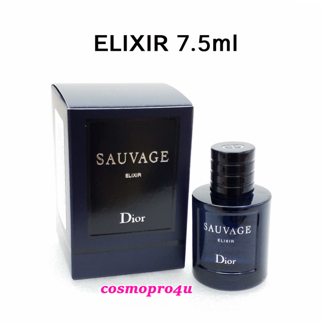 น้ำหอม Dior Sauvage ELIXIR 7.5ml ขนาดทดลอง หัวแต้ม มีกล่อง ฉลากไทย ผลิต ...