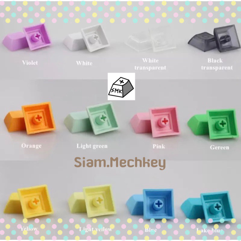 พร้อมส่ง ของแท้ คุณภาพดี 52สี PBT คีย์แคปเปล่า ใส สี DSA XDA profile ...