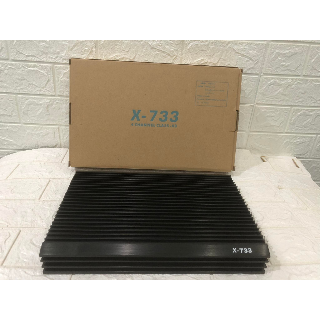 เพาเวอร์แอมป์ X-733 4CHANNEL CLASS-AB | Shopee Thailand