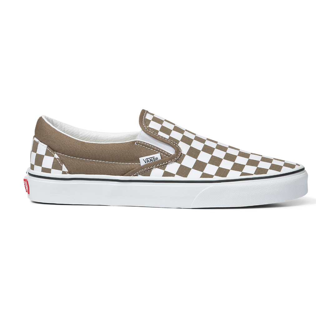 VANS Slip-On (Color Theory) Checkerboard Walnut VN0A7Q5D1NU รองเท้าแวน ...