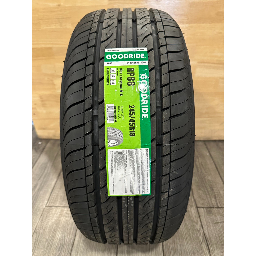 ยางรถยนต์ GOODRIDE RP88 ขอบ 18 ขนาด 245/45 R18 ปี23 ราคาเส้นละ 2,350 ...