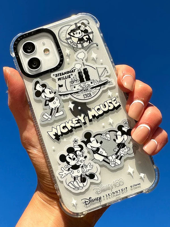 🌈 พร้อมส่ง 🚤 Skinnydip x Disney Mickey Steamboat Willie Shock Phone ...