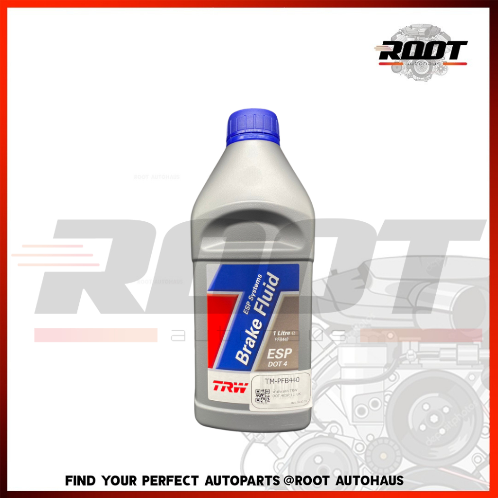 น้ำมันเบรก TRW DOT 4 ESP สำหรับใช้กับรถยนต์ที่มีระบบเบรกที่ซับซ้อน เช่น ...