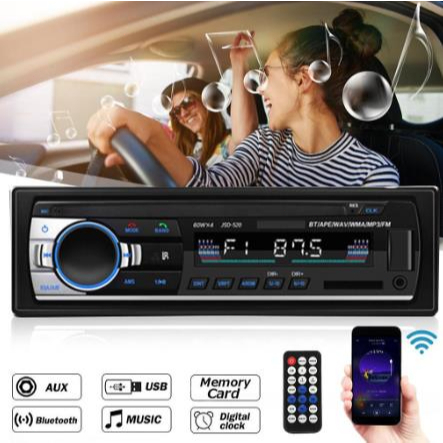 วิทยุติดรถยนต์ JSD-521 วิทยุรถยนต์บลูทูธ USB/SD/AUX เครื่องเล่น ติดรถยนต์ Car MP3 Radio Player ...