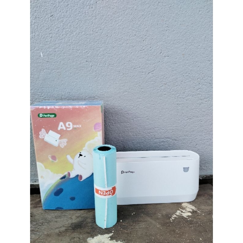 เครื่องปริ้นพกพาไร้หมึกใบปะแผ่นใหญ่ รุ่นPeripage A9maxเชื่อมผ่านมือถือแอนดรอยด์และios หรือ PC ...