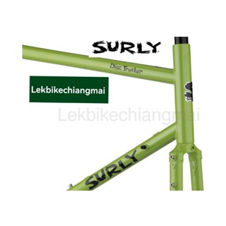 Surly Disc Trucker Frameset - Green - 46,50,52,54cm - 26" wheel,Black ...