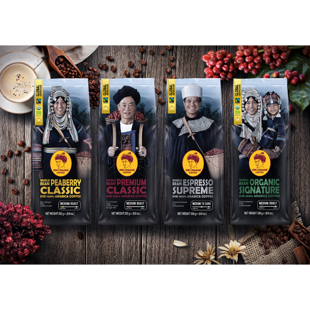 Doi chaang coffee Premium Classic (GROUND) กาแฟดอยช้าง เมล็ดกาแฟดอยช้าง ...
