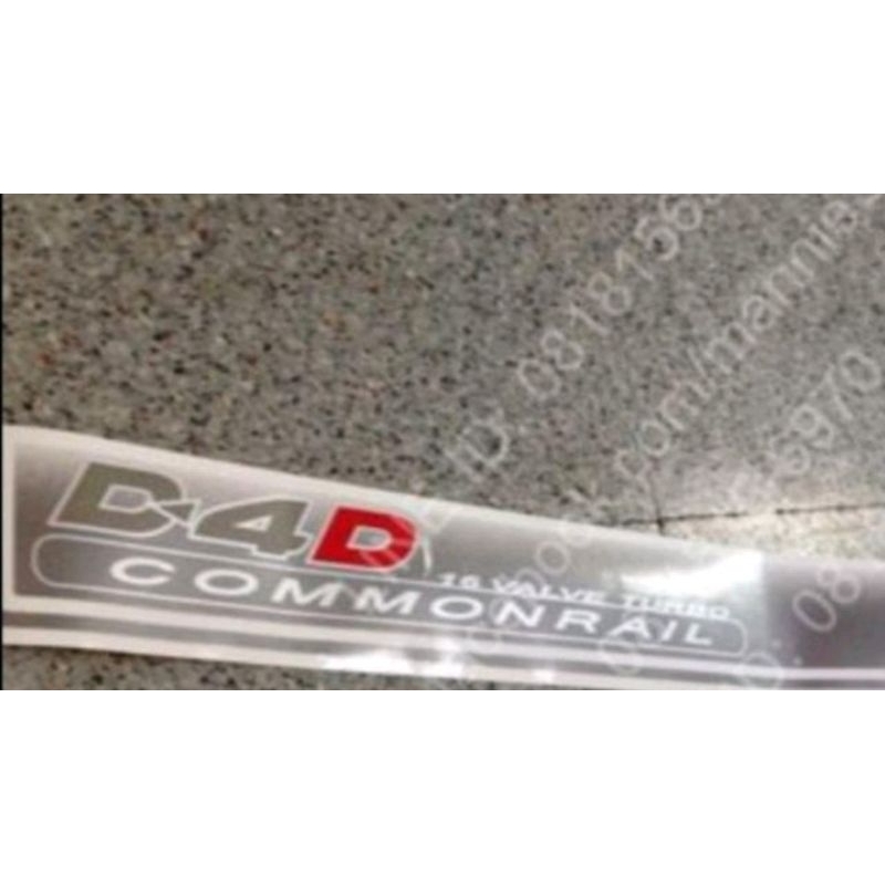 สติ๊กเกอร์แบบดั้งเดิม ติดรถ TOYOTA Tiger D4D COMMONRAIL 16 VALVE TURBO ...