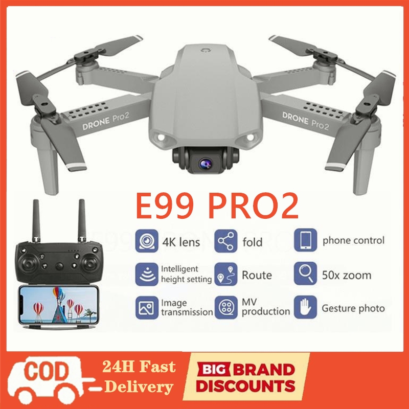 E99 PRO2 Mini Drone 4K HD Camera With WiFi FPV Altitude Hold Mode ...