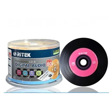 CD-R AUDIO RITEK ขนาดความจุ 700MB. แพ็ค 50 แผ่น | Shopee Thailand