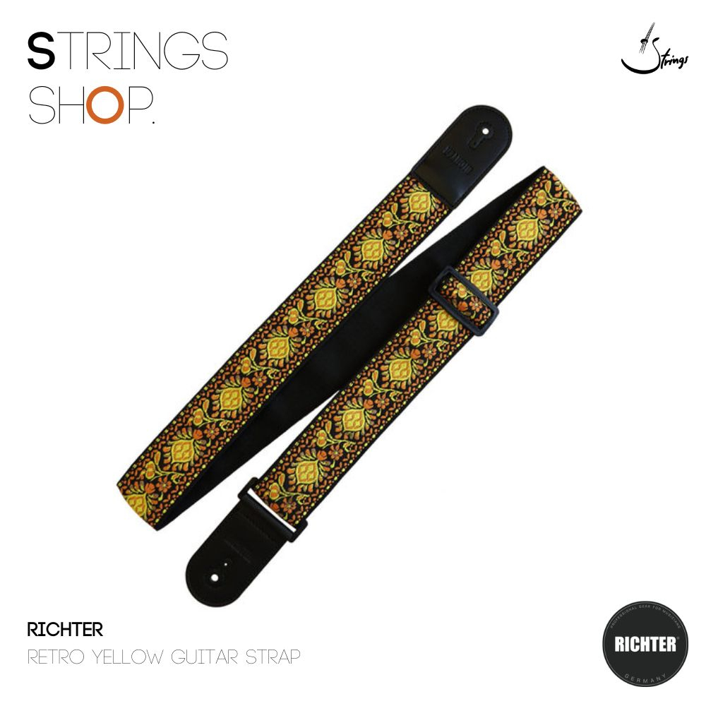 สายสะพาย Richter Retro Yellow Guitar Strap (1775) | Shopee Thailand