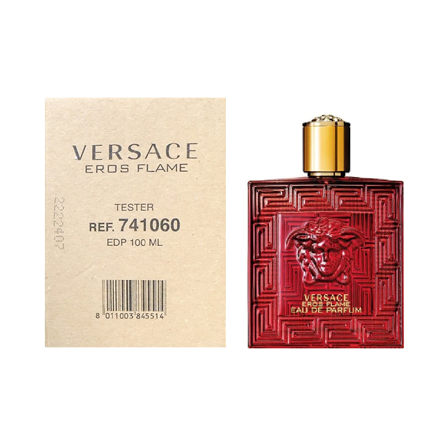 Versace Eros Flame EDP For Men 100 ml. เทสเตอร์ กล่องน้ำตาล | Shopee ...