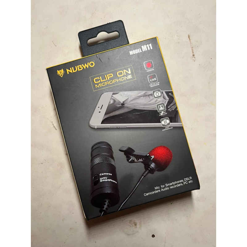 NUBWO M11 Microphone ไมโครโฟน เสียงดี ไมค์คลิปออน หนีบปกเสื้อเหมาะ ...