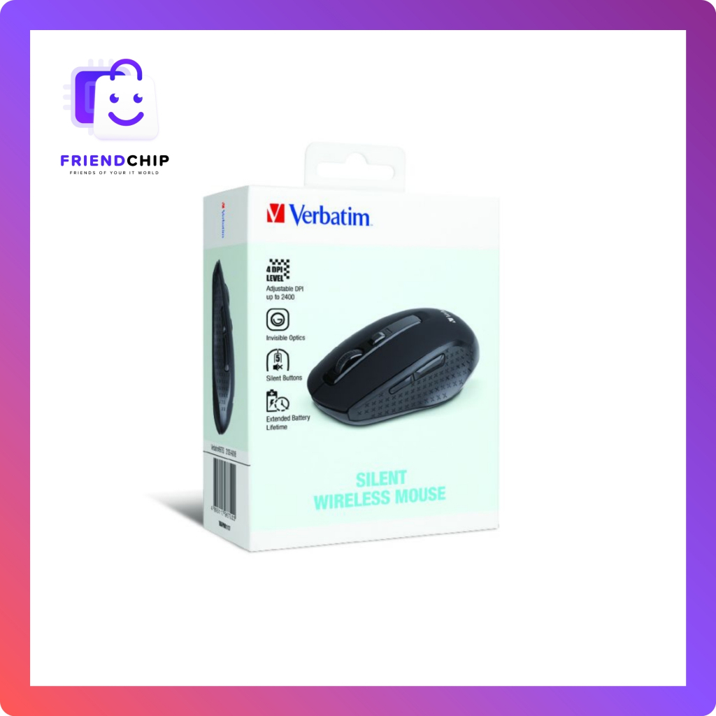 Verbatim เมาส์ไร้สาย Wireless Mouse Silent Buttons Invisible Optic ... Verbatim เมาส์ไร้สาย Wireless Mouse Silent Buttons Invisible Optic ...
