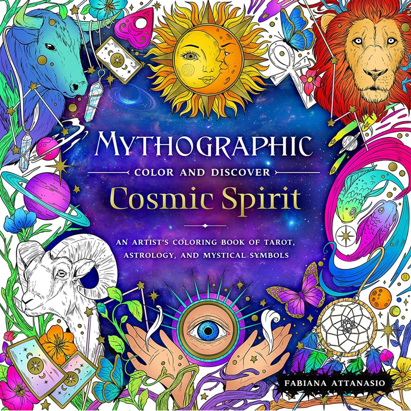 Cosmic Spirit: สมุดระบายสีไพ่ทาโรต์ โหราศาสตร์ และสัญลักษณ์ลึกลับของ ...