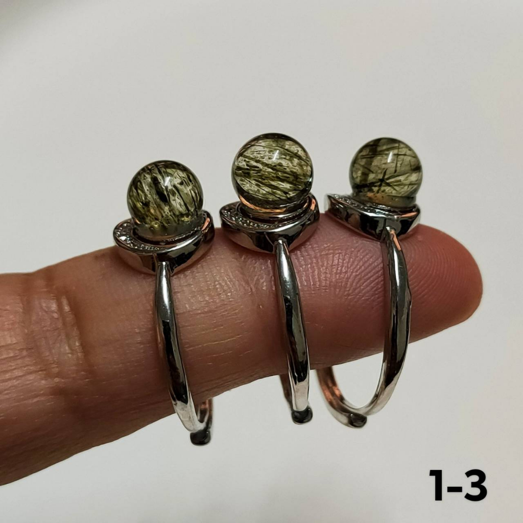 แหวนไหมทัวร์มาลีน Rutile Tourmaline ฟรีไซส์ | Shopee Thailand