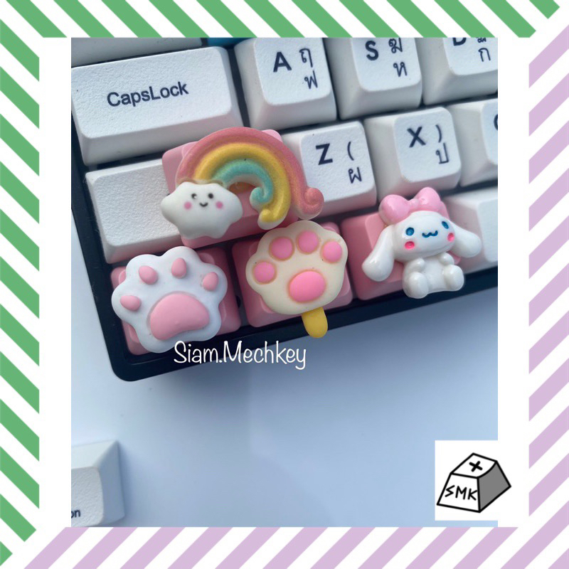 พร้อมส่งที่ไทย Artisan Keycaps 1.25u วัสดุ ABS คีย์แคปตกแต่ง OEM ...