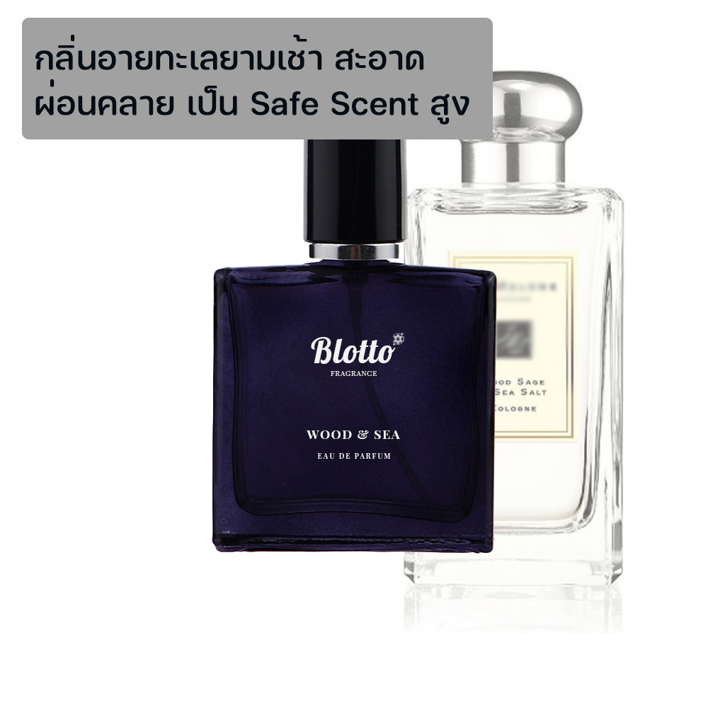 น้ำหอมผู้หญิง ผู้ชาย Blotto Fragrance EDP หอมติดทนนาน กลิ่น Wood & Sea ...