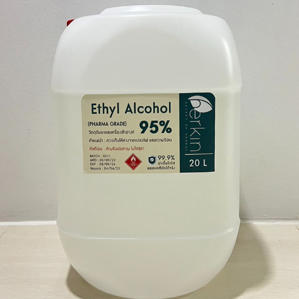 Ethyl Alcohol 95% (Pharma Grade) (ไม่ขม) ขนาด 20 L. พร้อมส่ง | Shopee ...