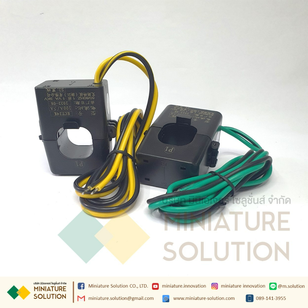 CT ขนาดเล็ก หม้อแปลงกระแสไฟฟ้า KT24/36/50 open current transformer 50/5A-2000/5A 0.5 class คอยล์ ...